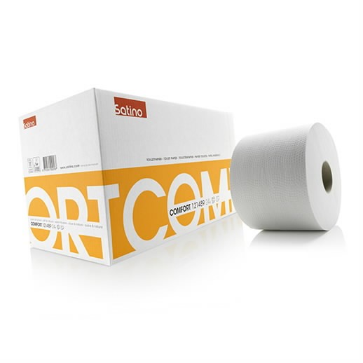 Satino Comfort compact rolls, 1- ply, 150 m, Satino by WEPA - Toilet ...