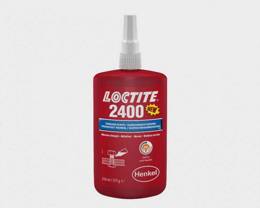 Threadlocker (medium strength) 2400 250ml, Loctite - Sriegių fiksavimas