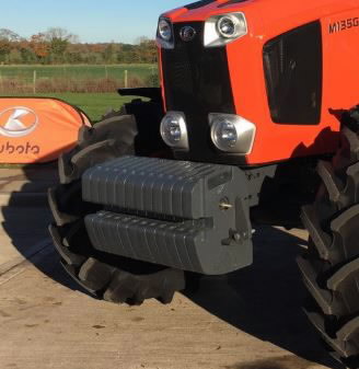 Front weight kit 12x43kg with mounting frame, Kubota