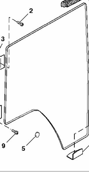 Window RH, John Deere