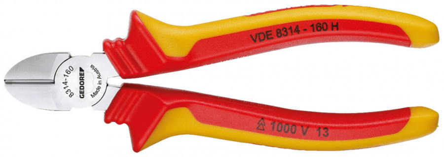 Side cutters 160mm VDE 8314-160H, Gedore - VDE pliers