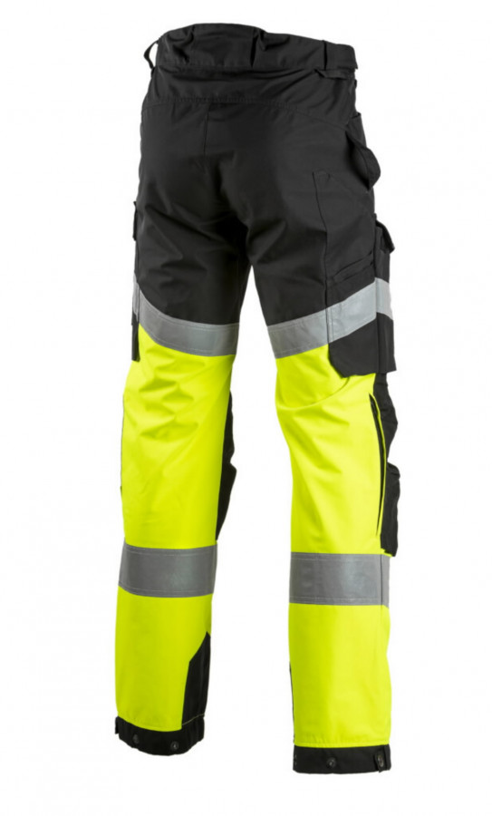 Shell Trousers 6141 hi-vis CL1, black/yellow 52, Dimex