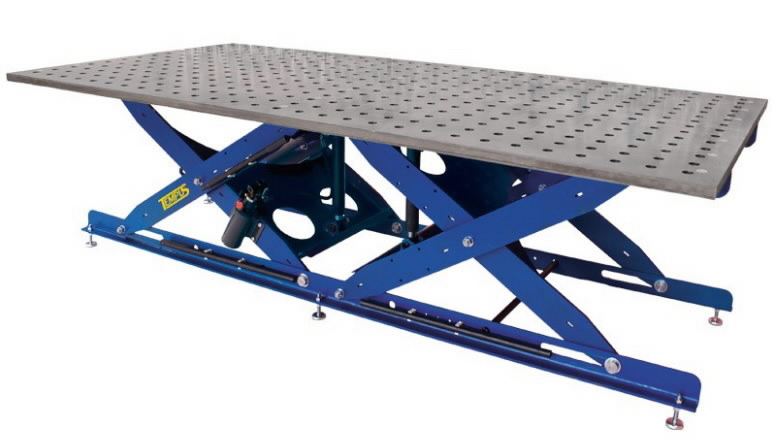 Welding table SST 65-105/35L, mat.ST52, adjust.height, TEMPUS Holding ...