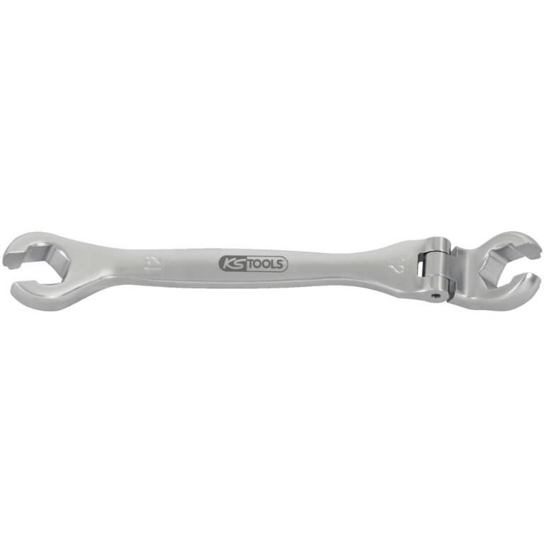 CHROMEplus Open double ring spanner, with flexible joint, 9mm, KS Tools ...