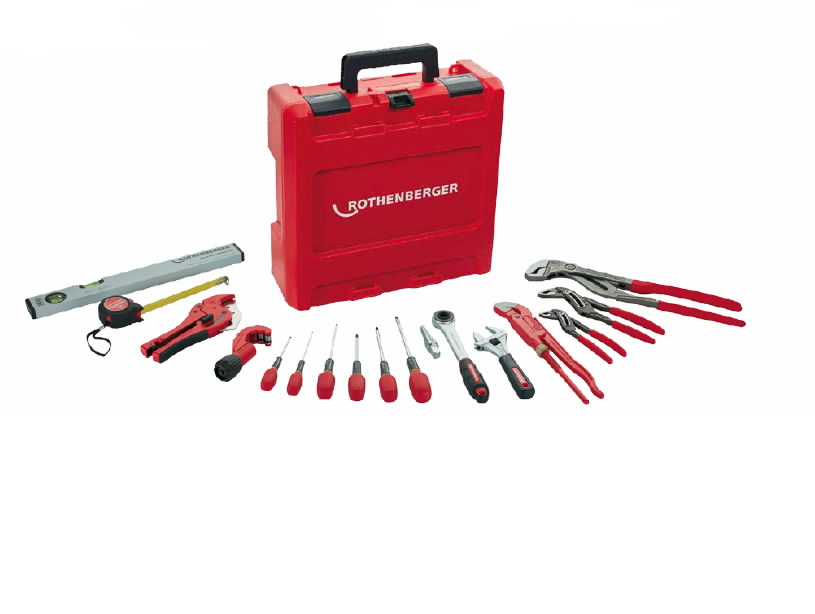 Hand tool kit, 18 pcs., Rothenberger, rothenberger