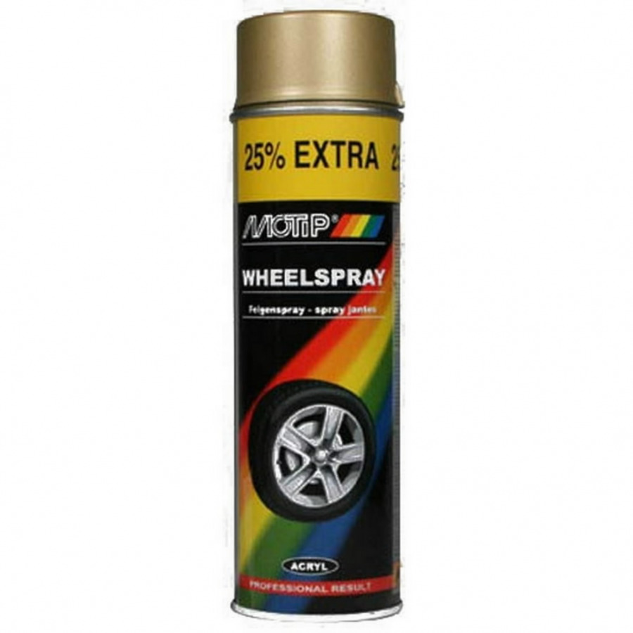 WHEEL SPRAY gold 500ml, Motip | Stokker- tools, machinery, maintenance