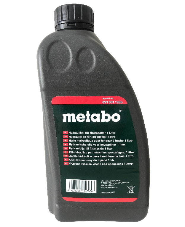 HYDRAULIC OIL HLP22 1L, Metabo | Stokker- tools, machinery, maintenance