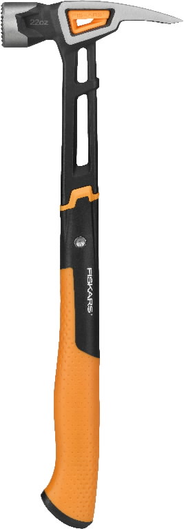 Framing hammer 22oz/16" milled XXL, Fiskars | Stokker- tools, machinery ...