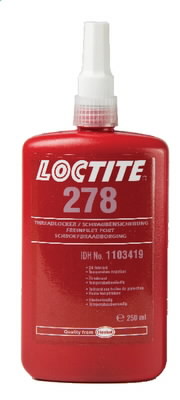 Threadlocker(high strength, 42Nm) LOCTITE 278 250ml, Loctite | Stokker ...