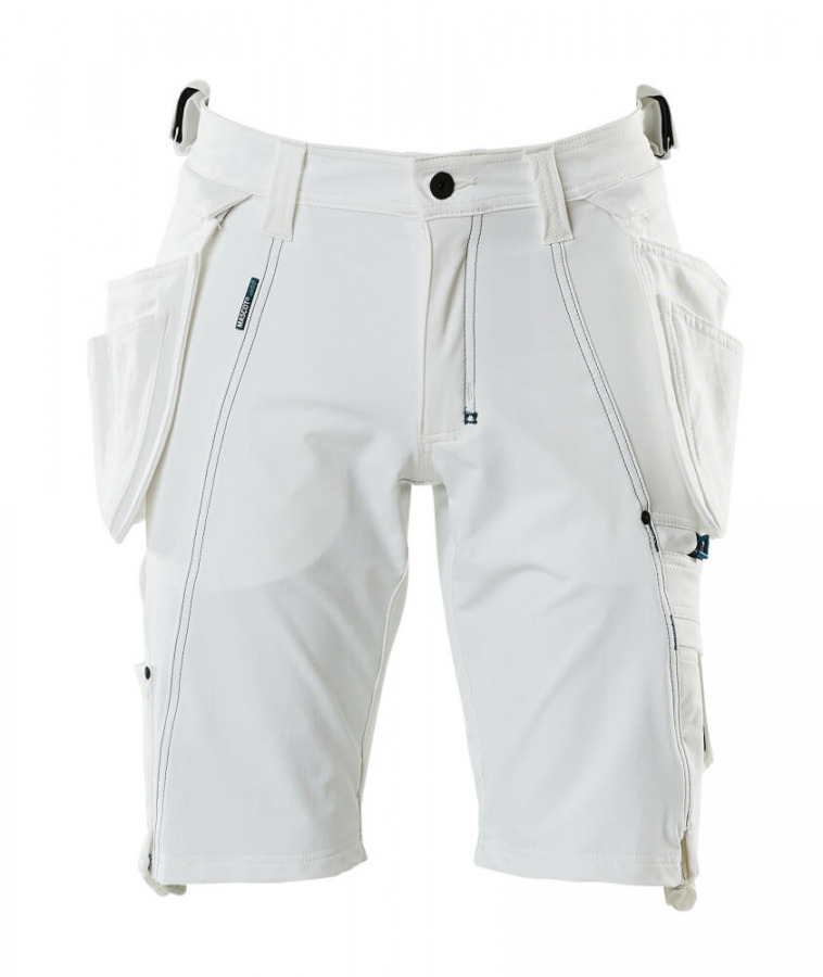 Shorts with holster pockets 17149 Advanced, white C42, Mascot - Work shorts