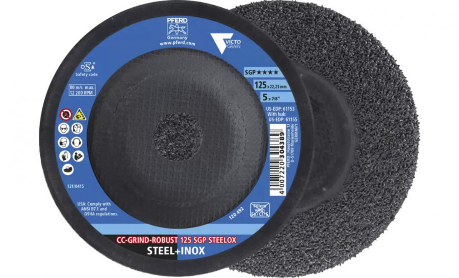 Grinding wheel CC-Grind-Robust Steelox 125mm SGP Victograin, Pferd ...