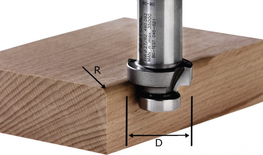 Router bit HW R4 - OFK 500, Festool - Router cutter for wood