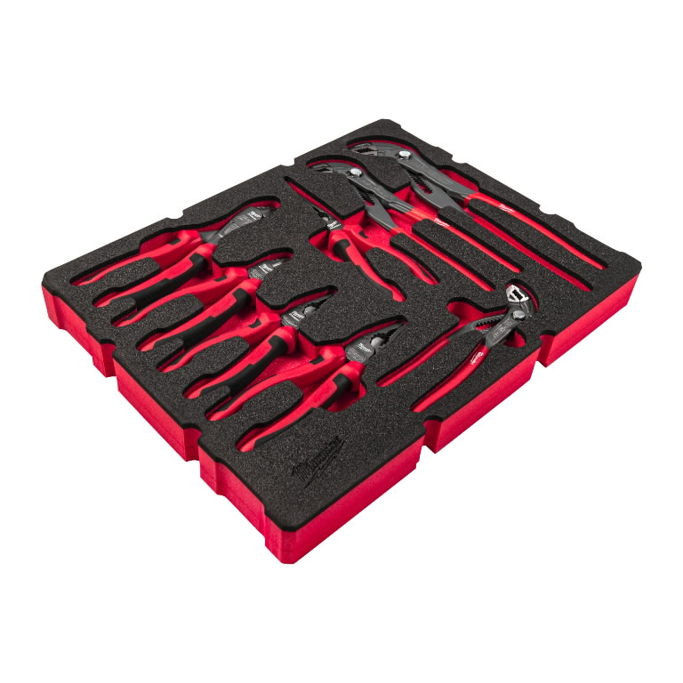 PLIERS FOAM INSERT DRAWER 8 pcs, Milwaukee | Stokker- tools, machinery ...