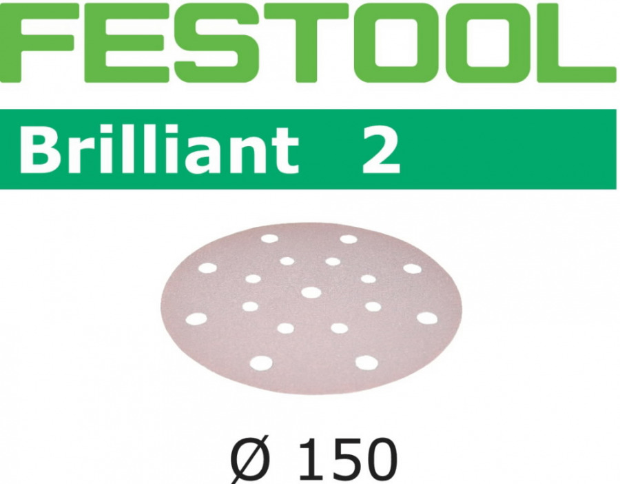 Sanding paper BRILLIANT 2 / STF D150 / P400 / 100pcs, Festool