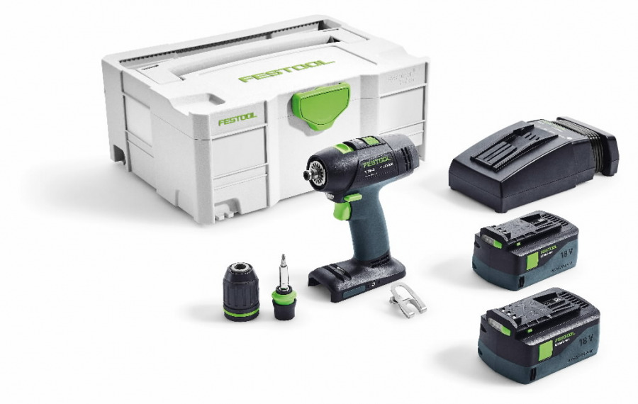 Cordless drill T 18+3 Li Plus / 18V / 5,2 Ah, Festool - Cordless Drills