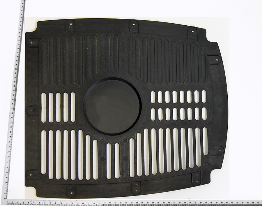 Plastic bottom plate, part 124 OSM600, Scheppach | Stokker - įrankiai ...