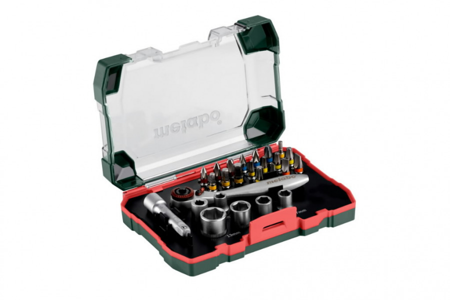 Bit and socket set 26pcs, Metabo