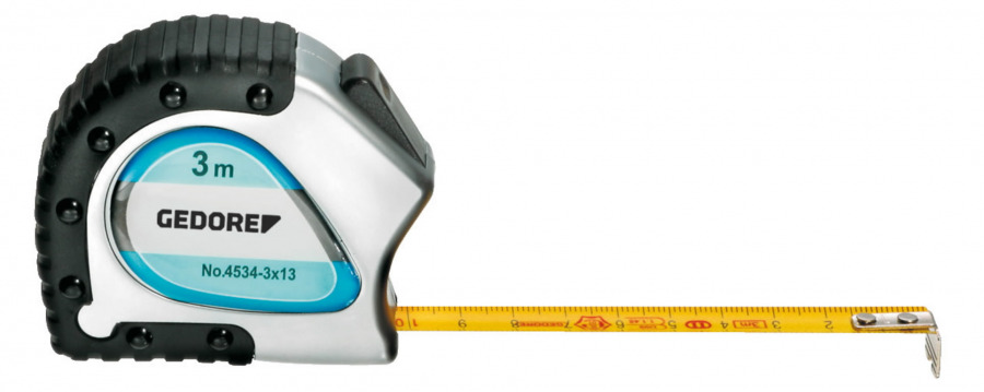 Steel tape measure 3 m 4534-3, Gedore | Stokker - työkalut, koneet ...