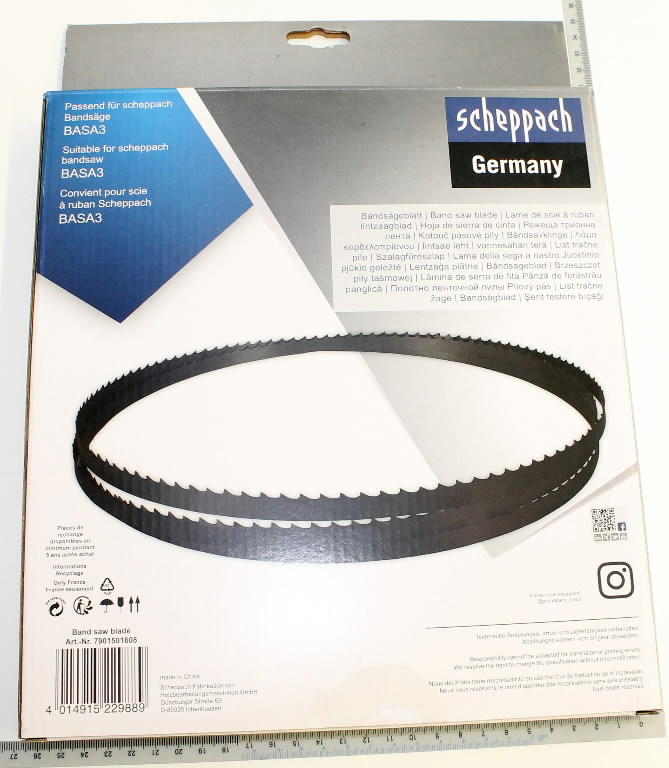 Band saw blade Basa 3 2360x12x0.5mm 4 TPI, Scheppach | Stokker- tools ...