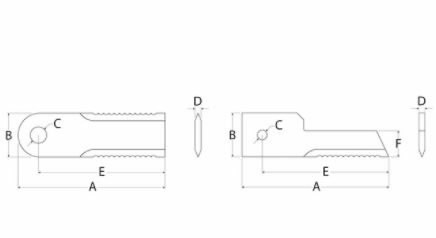 Knife 84068444 175 X 50 X 4.5 MM - Ų 20.1 MM, Bepco | Stokker- tools ...