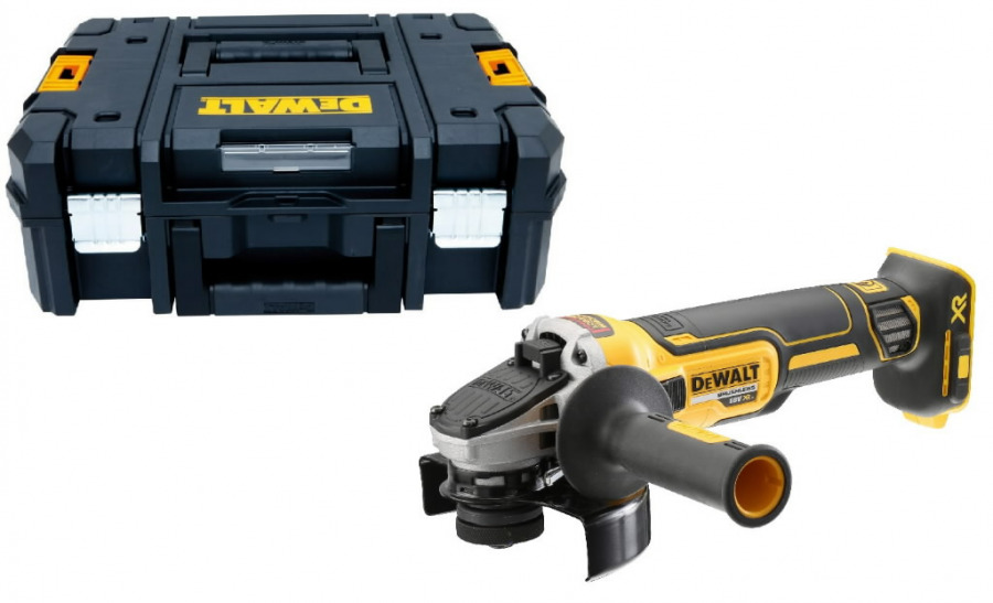 Akkukulmahiomakone DCG405NT, 125 mm, harjaton, runko, TSTAK, DeWalt ...
