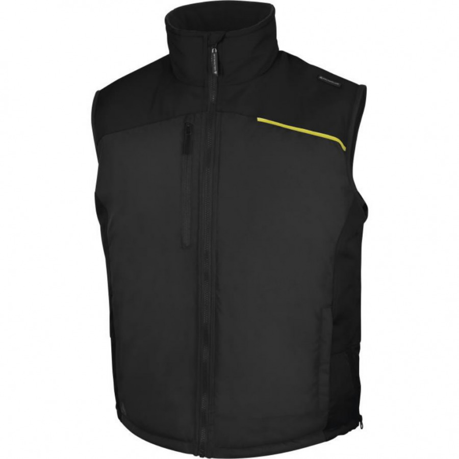 Vest Fidji 3 PVC-coated polyster pongee vest, black M, Delta Plus ...