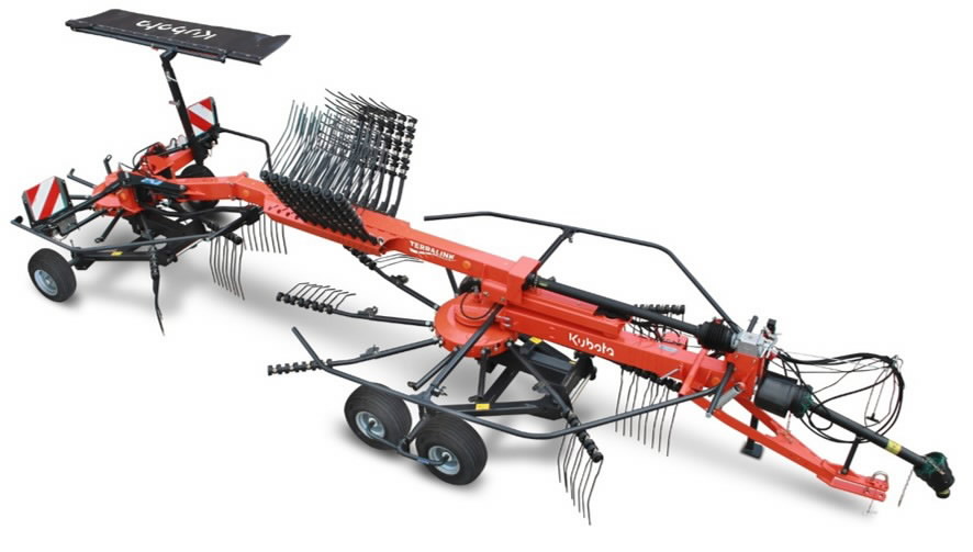 Rake RA 2071T Evo, tine safer clips 100pcs free of charge!, Kubota - Rakes