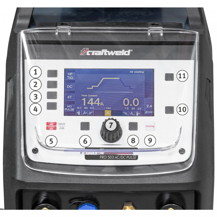 TIG-welder Craftweld Craft-TIG Pro 323 AC/DC Pulse, Schweisskraft ...
