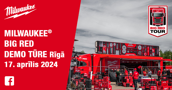 Milwaukee BIG RED demo tūre ierodas Rīgā - Stokker